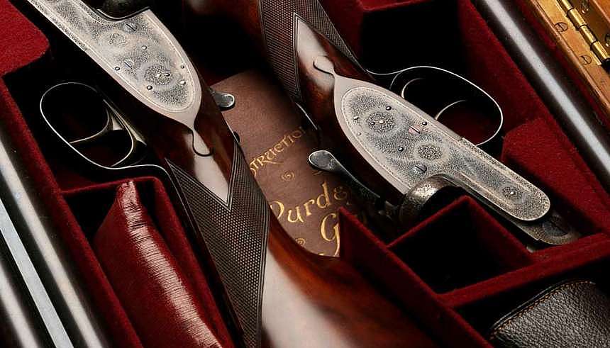 Hands up: These Purdey guns are crafted to be admired, not used