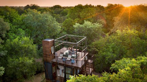 In The Ngala Treehouse, You Sleep Under The Stars And Watch Over A ...