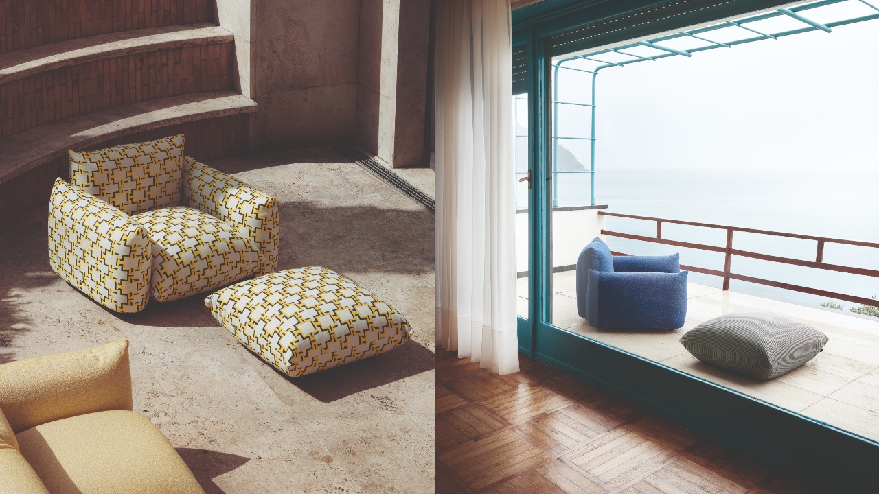 Italian Furniture Brand arflex Brings The Iconic Morenco Sofa To a Bold ...